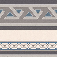 Garden Loop Border 198x198mm Grey Decor Tiles for Wall and Floor ...