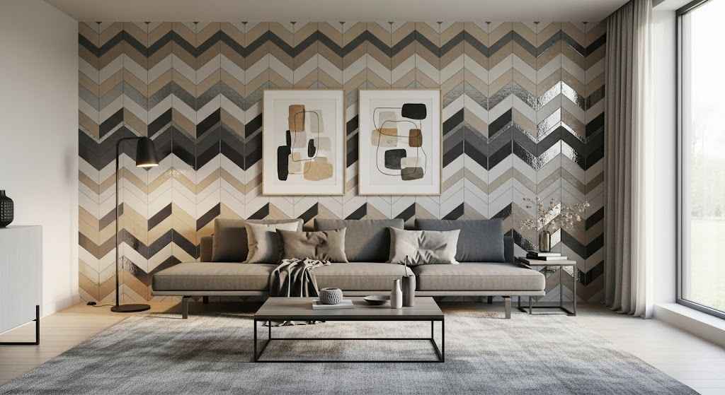 14+ Half Wall Tile Design Ideas for a Stylish Living Room